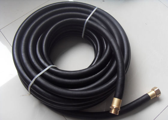 Hitam Karet Heavy Duty Kontraktor Air Selang Komersial Dengan Fitting ...